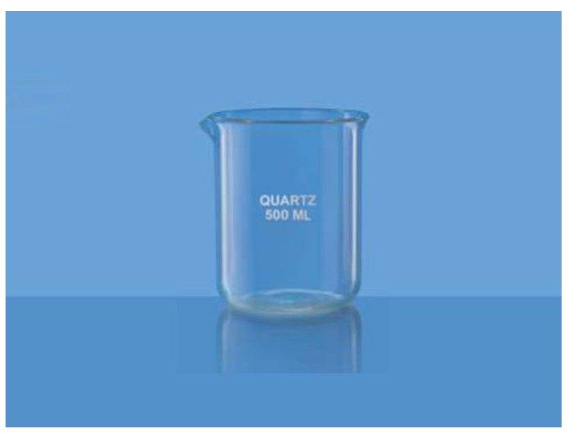 Borosil 1002 Quartz Low Form Beakers with Spout - Aggstrom