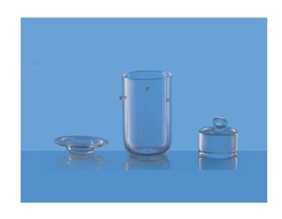 Borosil 3195 Quartz Volatile Matter Crucibles - Aggstrom