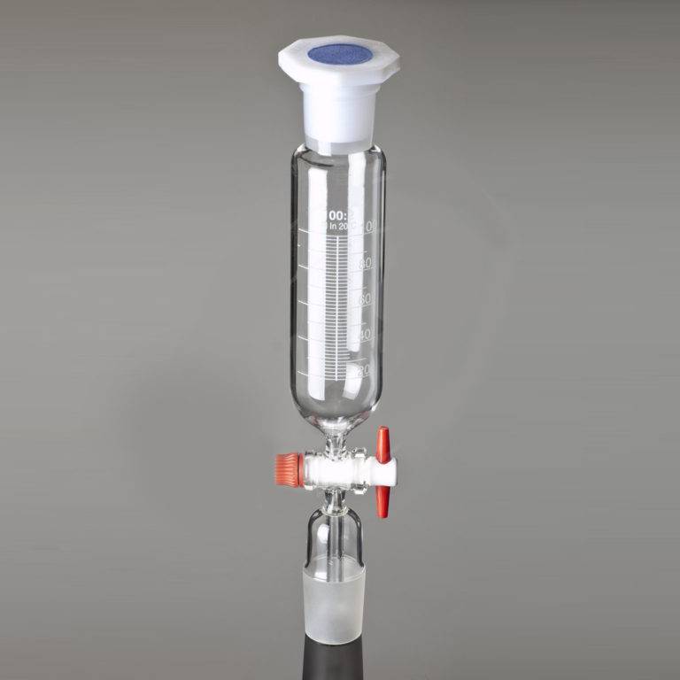 Dropping Funnel, Cylindrical with stem inside cone, PTFE Stopcock, DIN ...